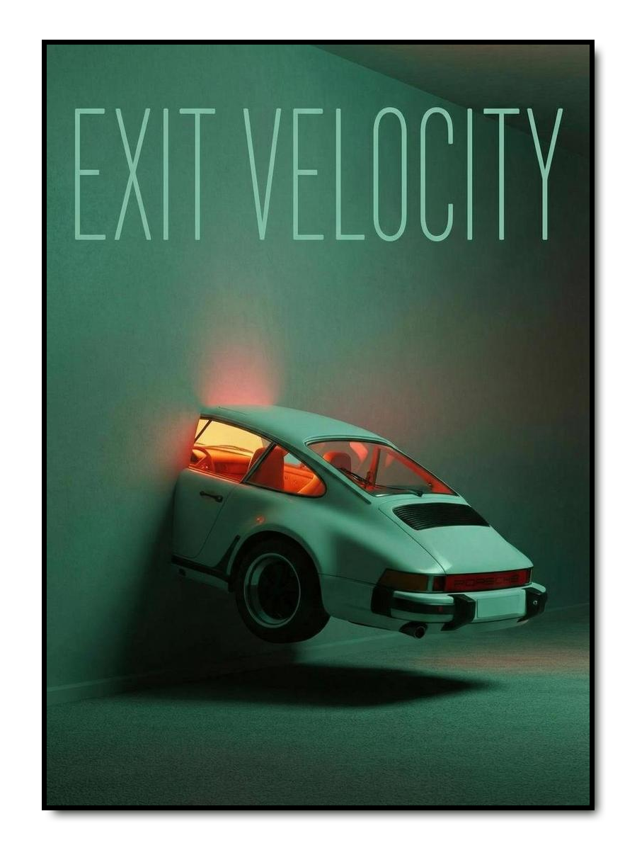 Exit Velocity – surreal personalisiertes Auto-Poster | Yooster