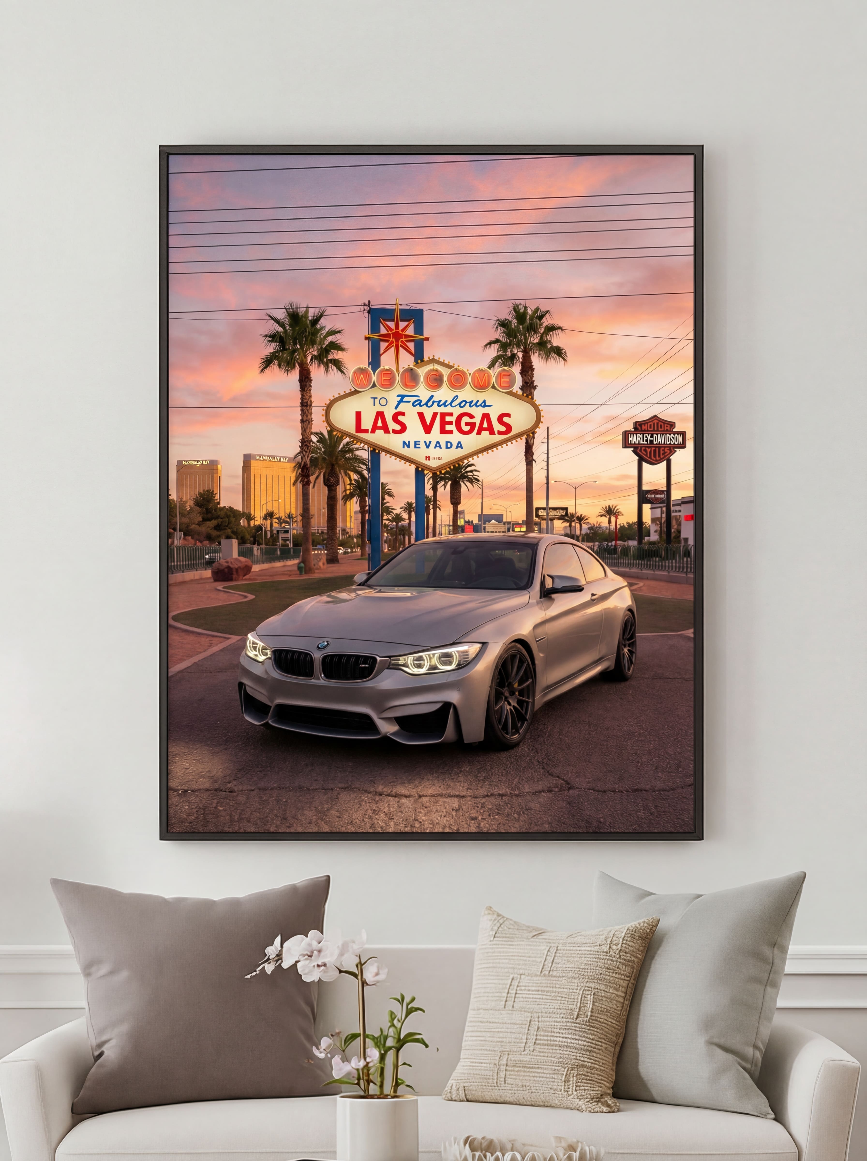 Personalisiertes Las Vegas Auto-Poster | Yooster